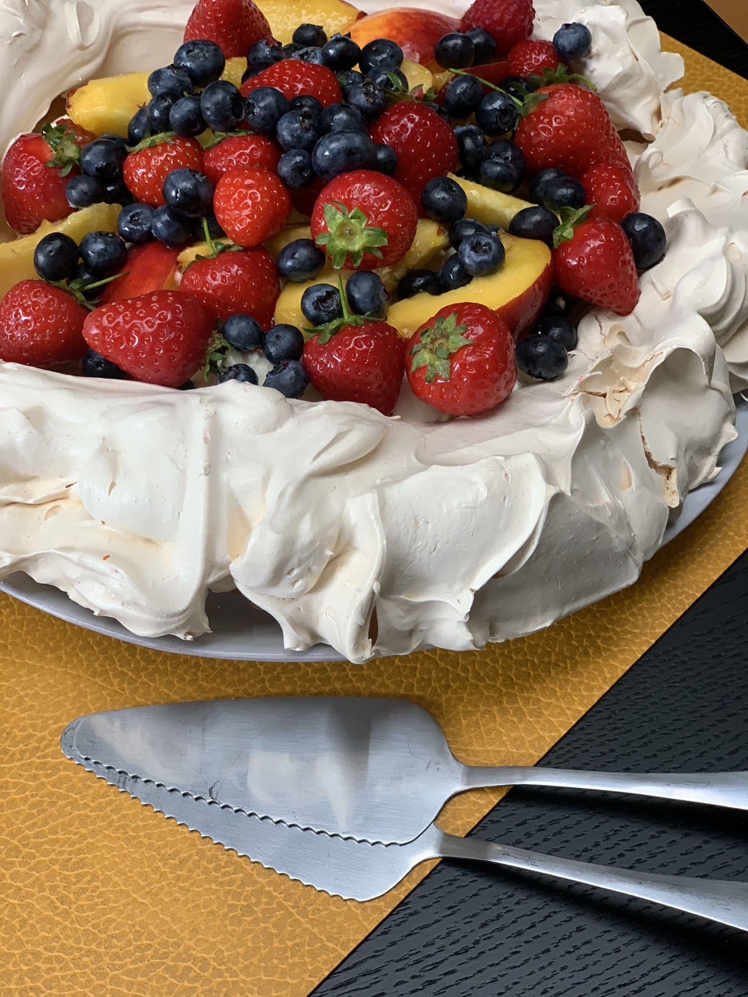 Homemade Pavlova With Fresh Cream And Fruit Recipe - yhangry