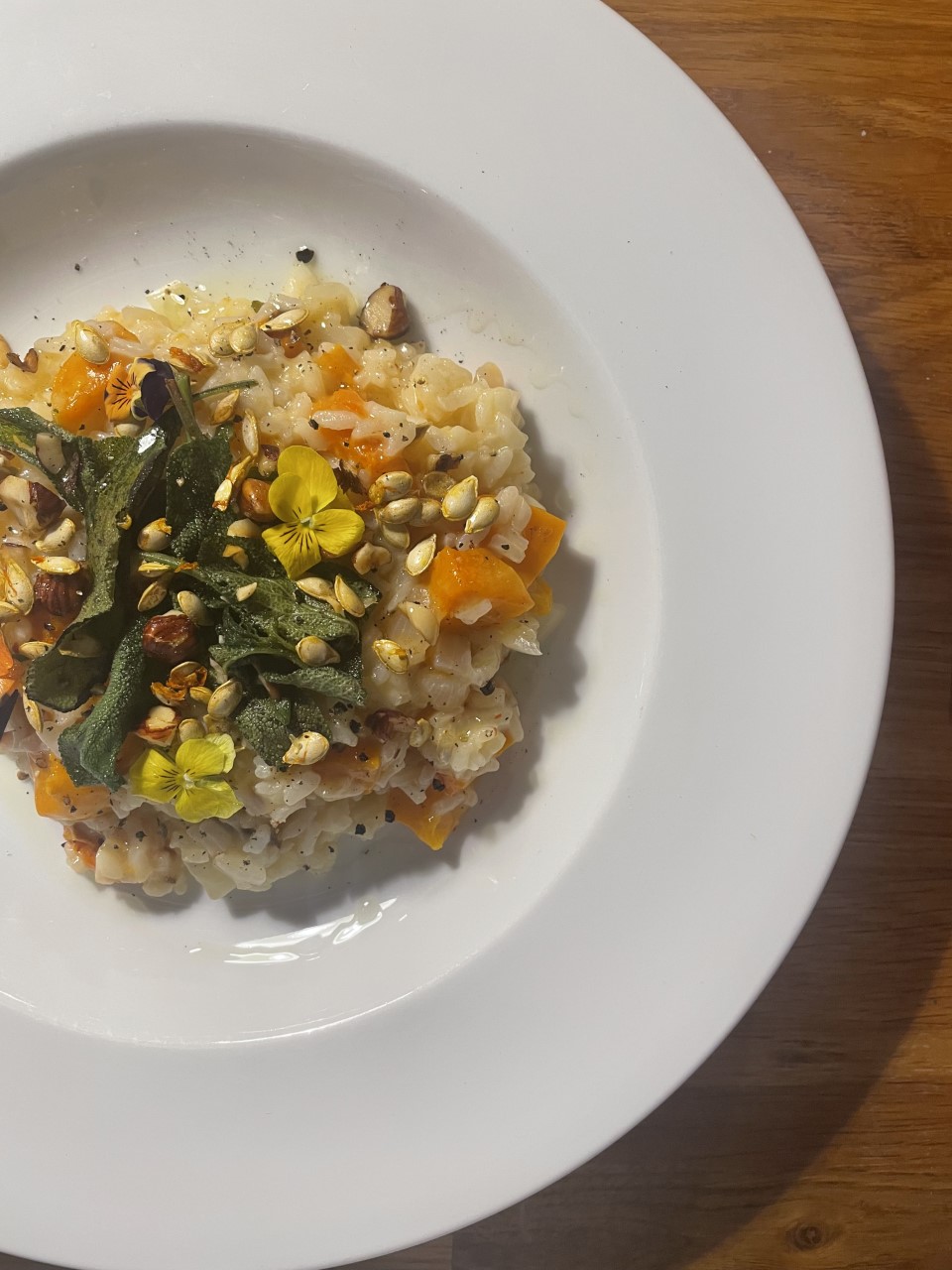 Roasted Butternut Squash, Hazelnut, And Crispy Sage Risotto (V) Recipe ...