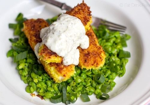 Fish Goujons With Tartare Sauce & Peas Recipe - yhangry