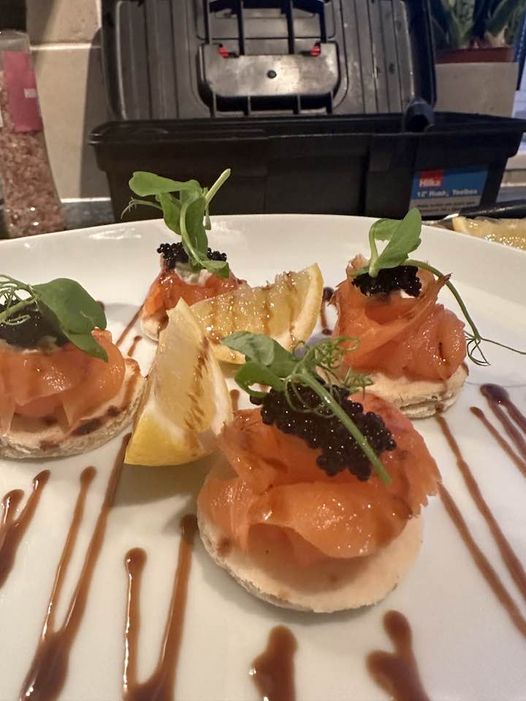 Smoked Salmon & Cream Cheese Roses Topped With Caviar Recipe - yhangry