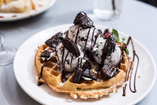 Oreo Belgian Waffles And Ice Cream Recipe - yhangry