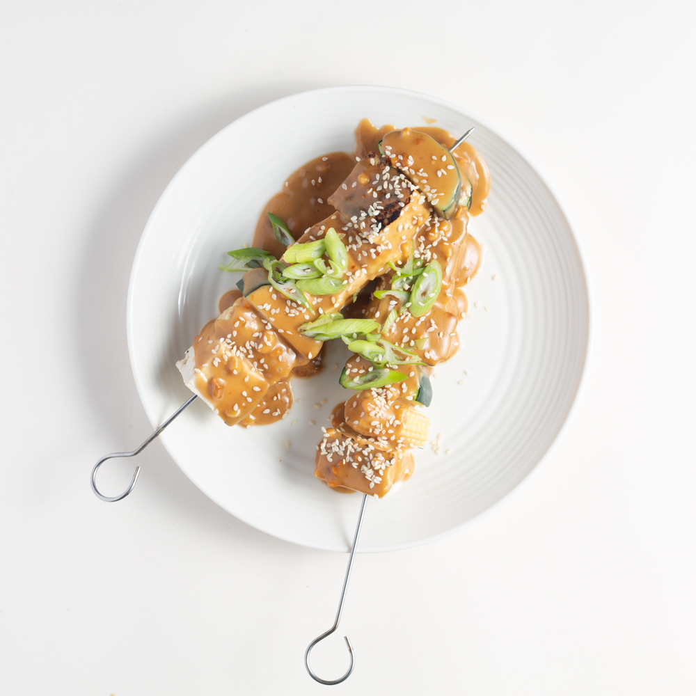Tofu & Vegetable Satay Skewers (Ve) Recipe - yhangry