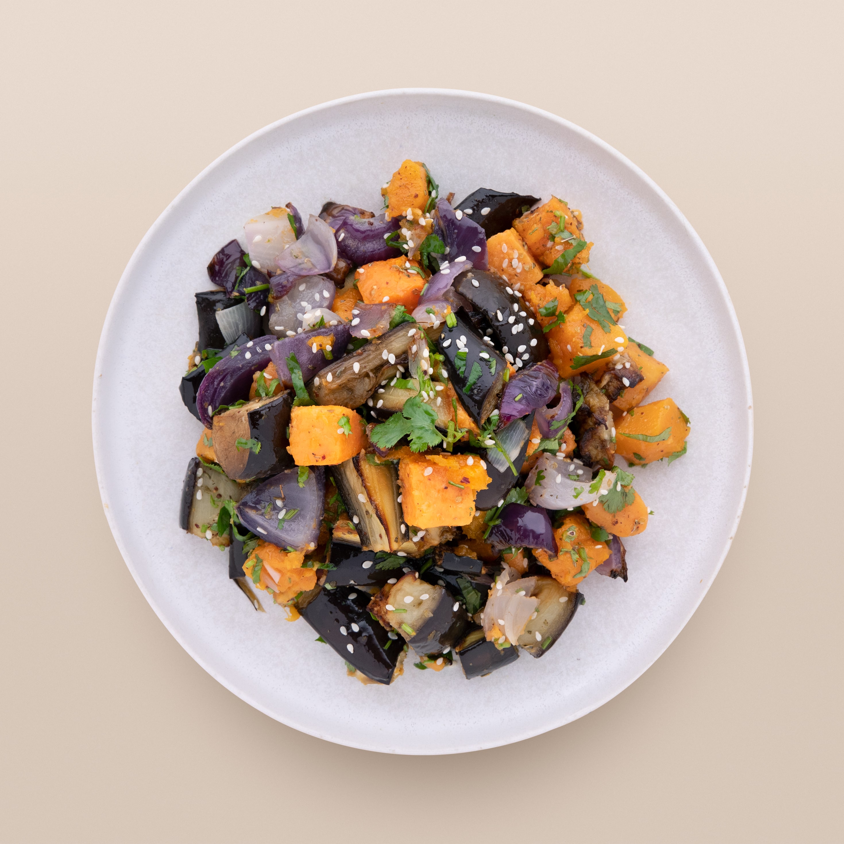 Roasted Butternut & Red Onion With Tahini & Za'atar (V/Ve) Recipe - yhangry