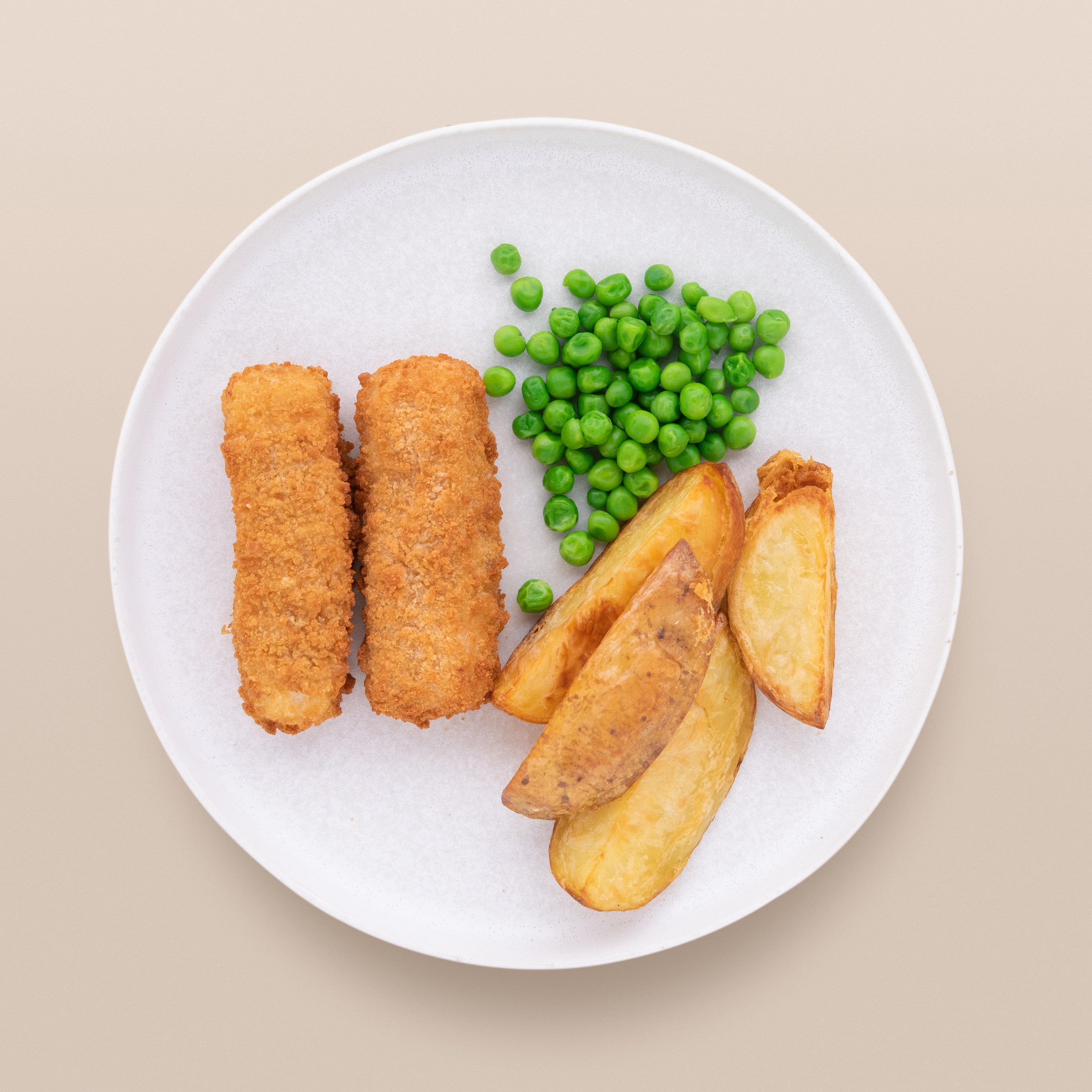 Kid's Homemade Fish Fingers Wedges & Peas Recipe - yhangry