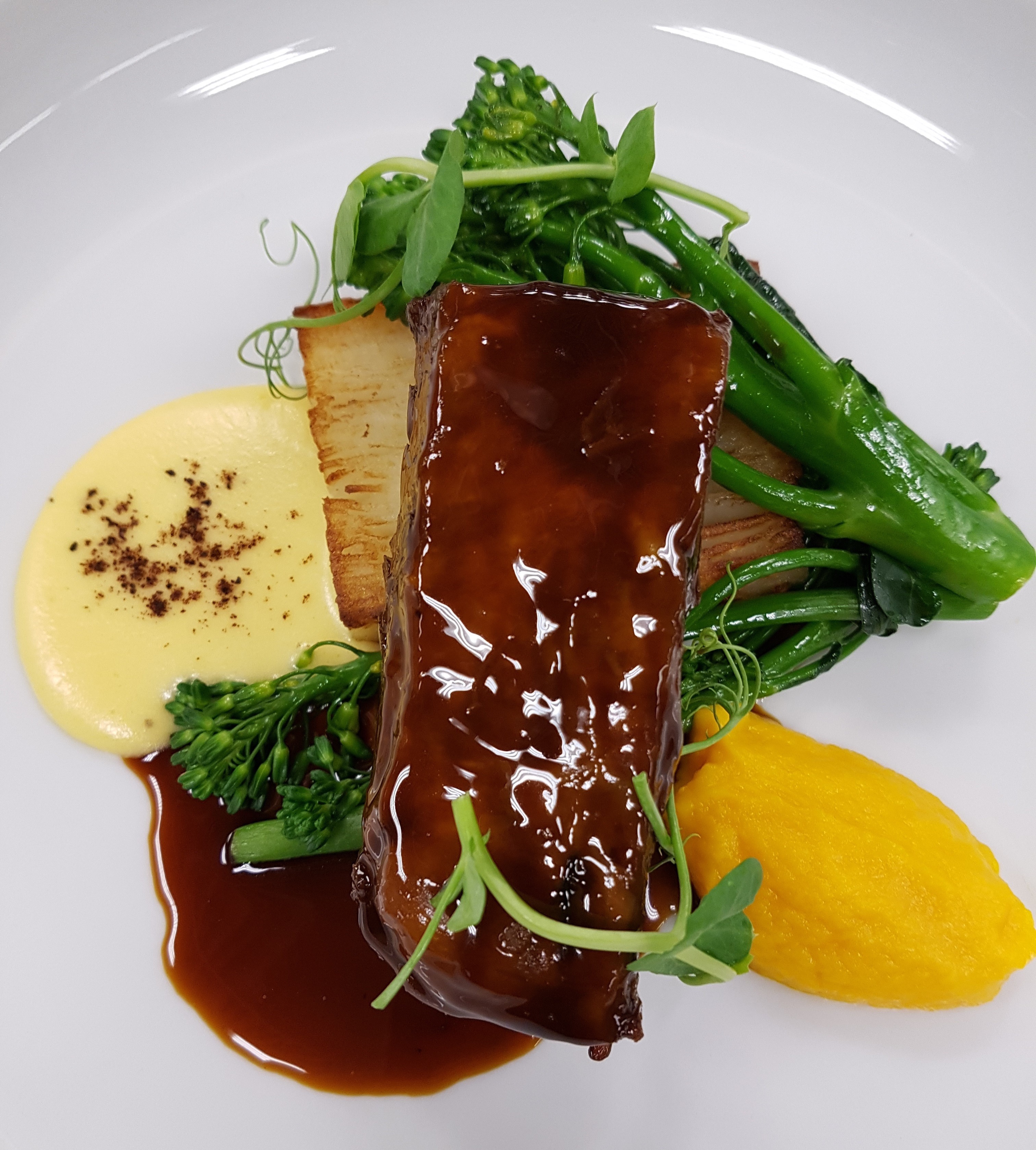 Beer Braised Beef Short Rib With Beef Dripping Anna Potatoes, Malt ...